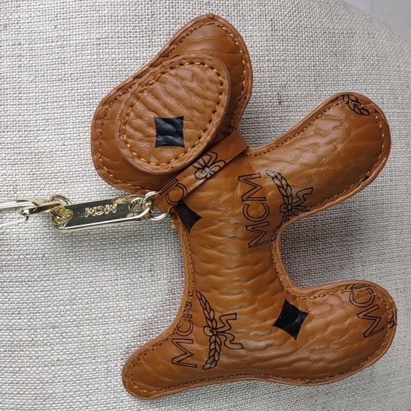 MCM | Accessories | Mcm Visetos Dog Key Ring Purse Charm | Poshmark